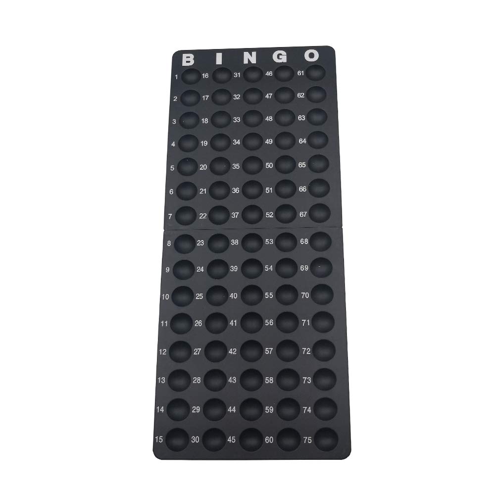 Yuanhe Bingo Board Ball Holder - for 7/8" Bingo Balls, Bingo Master Board Balls Tray Rack for Bingo Game, Great for Parties, Family Game Nights