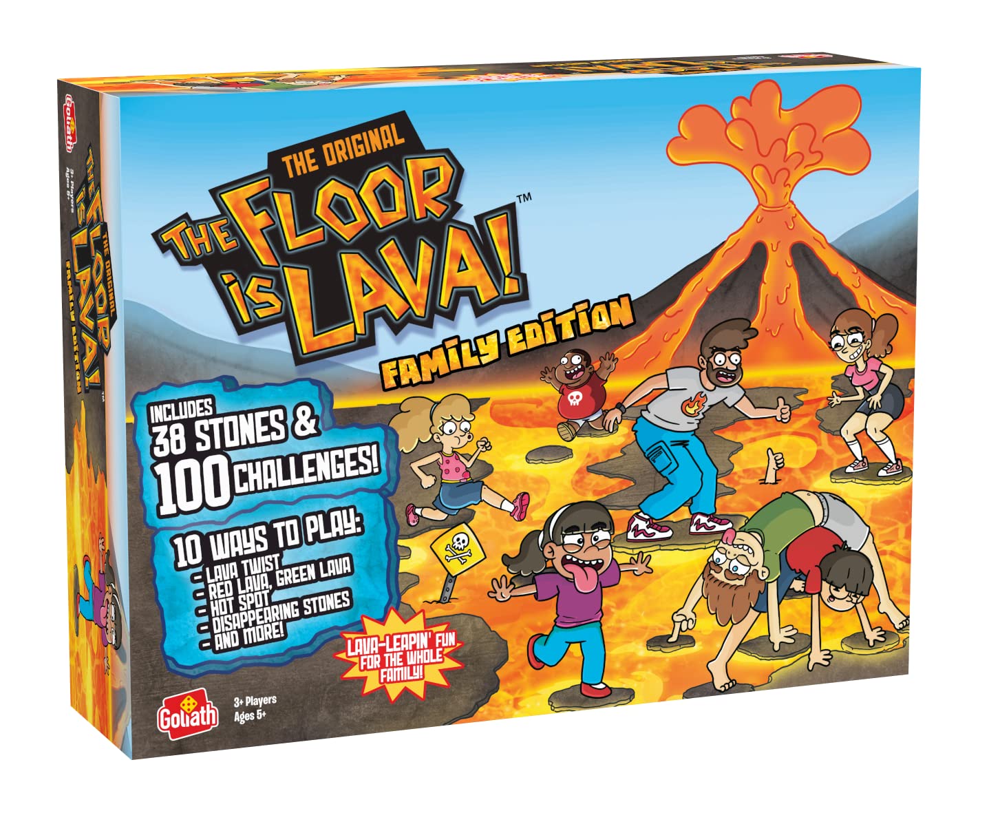 The Original The Floor is Lava! Family Edition - Interactive Game for Kids and Adults - Promotes Physical Activity - Indoor and Outdoor Safe