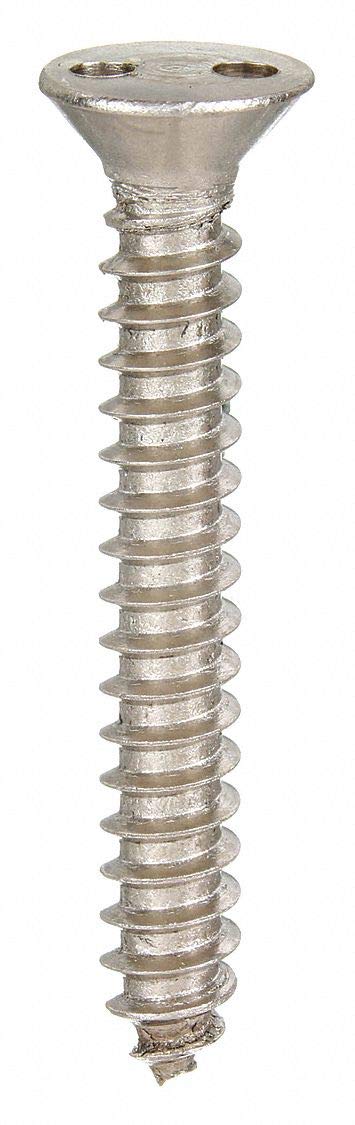 Tamper Screw, Flat, 10, 3/4 L, PK25