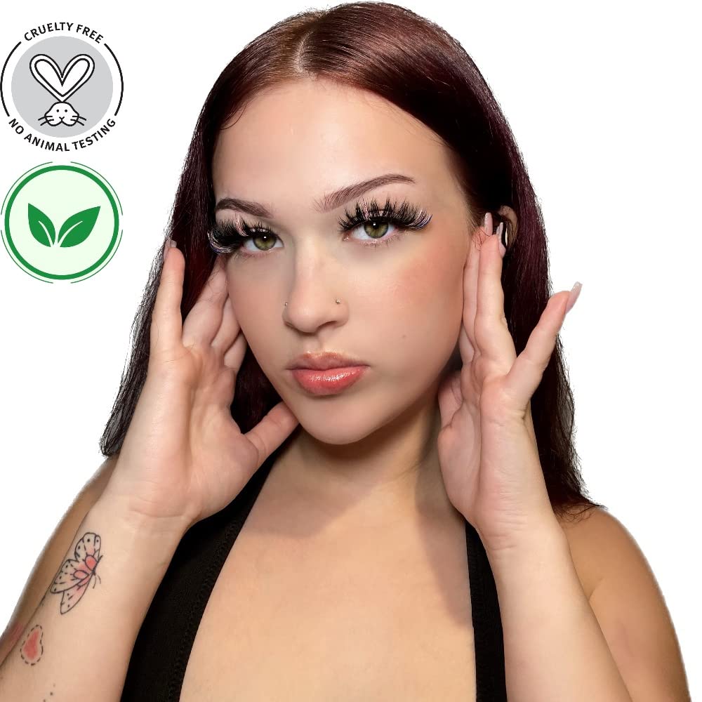 DOLLSTHETIC® - Original Doll | Glitter eyelashes, Thicker and fuller, comfortable lash band, TikTok Viral, 60 Wears Reusable Faux Mink Lashes, 25mm - 1 Pair