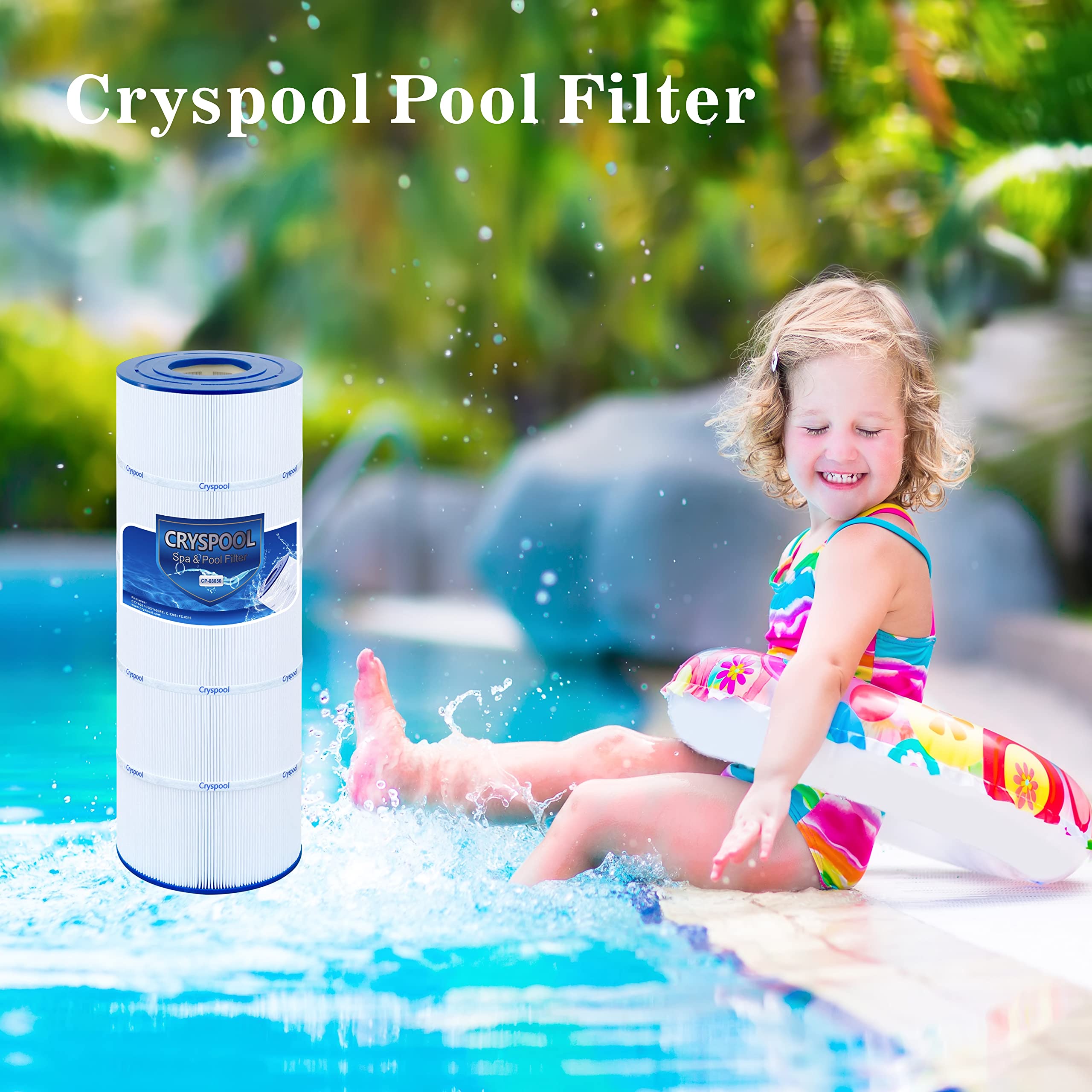 CRYSPOOL Pool Filter Compatible with X-Stream 150, CCX1500RE(CC 1500 E), PXST150, C-8316, FC-1286, 150 sq.ft, 1 Pack
