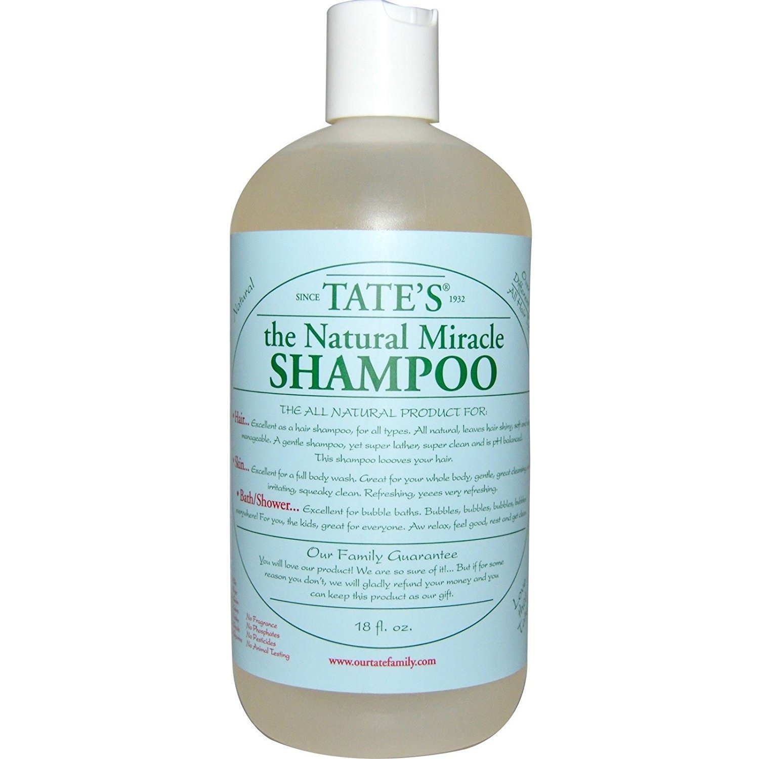 Tate's The Natural Miracle Shampoo, 18 fl. oz.
