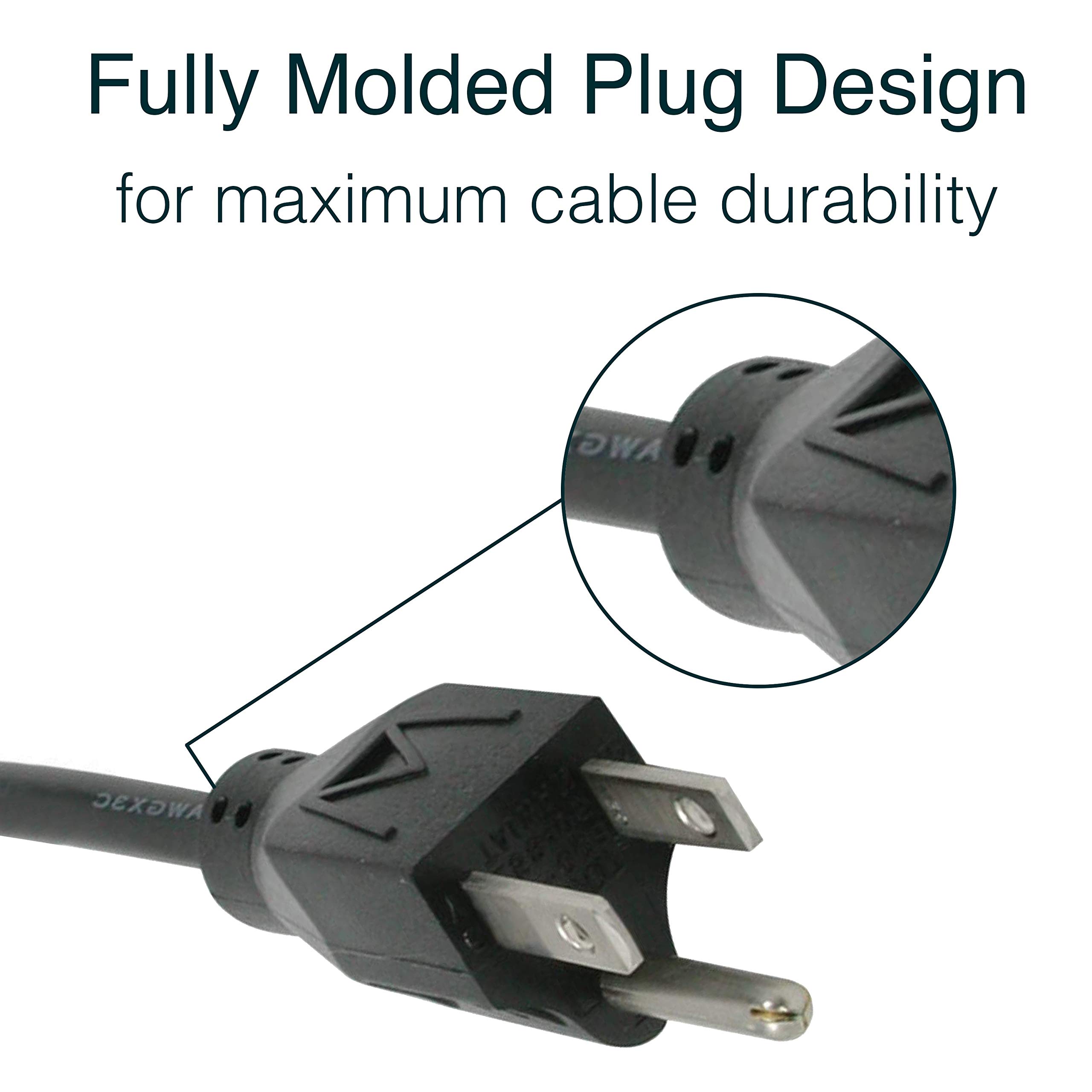 C2G Legrand C13 to 5-15 Power Cord, 3 Pin Power Cord, Black Universal Power Cord, 4 Foot Replacement Power Cable, 1 Count, C2G 29926