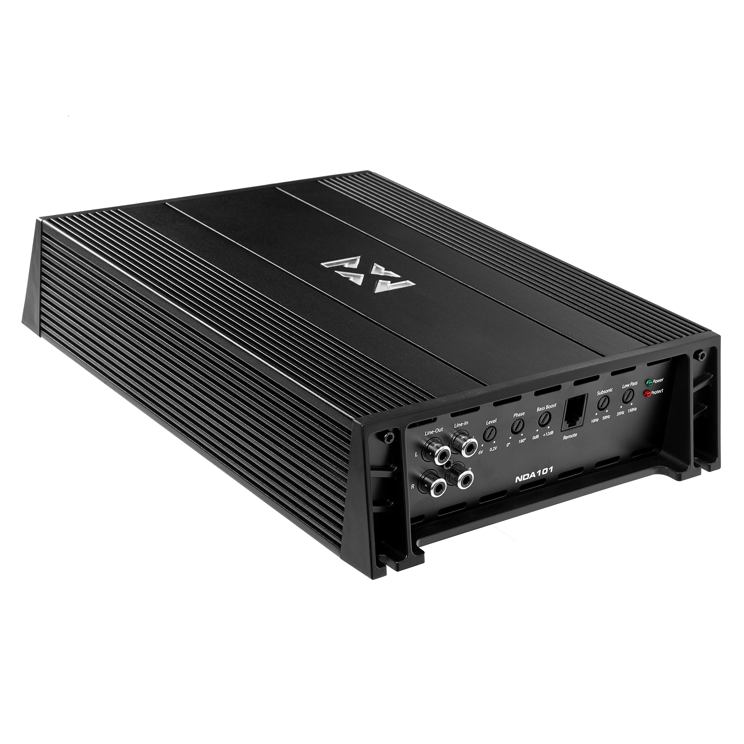 NVX NDA105 4000W Peak (2000W) RMS N-Series Class-D 1-Ohm Stable Monoblock Amplifier with Included Bass Remote Knob