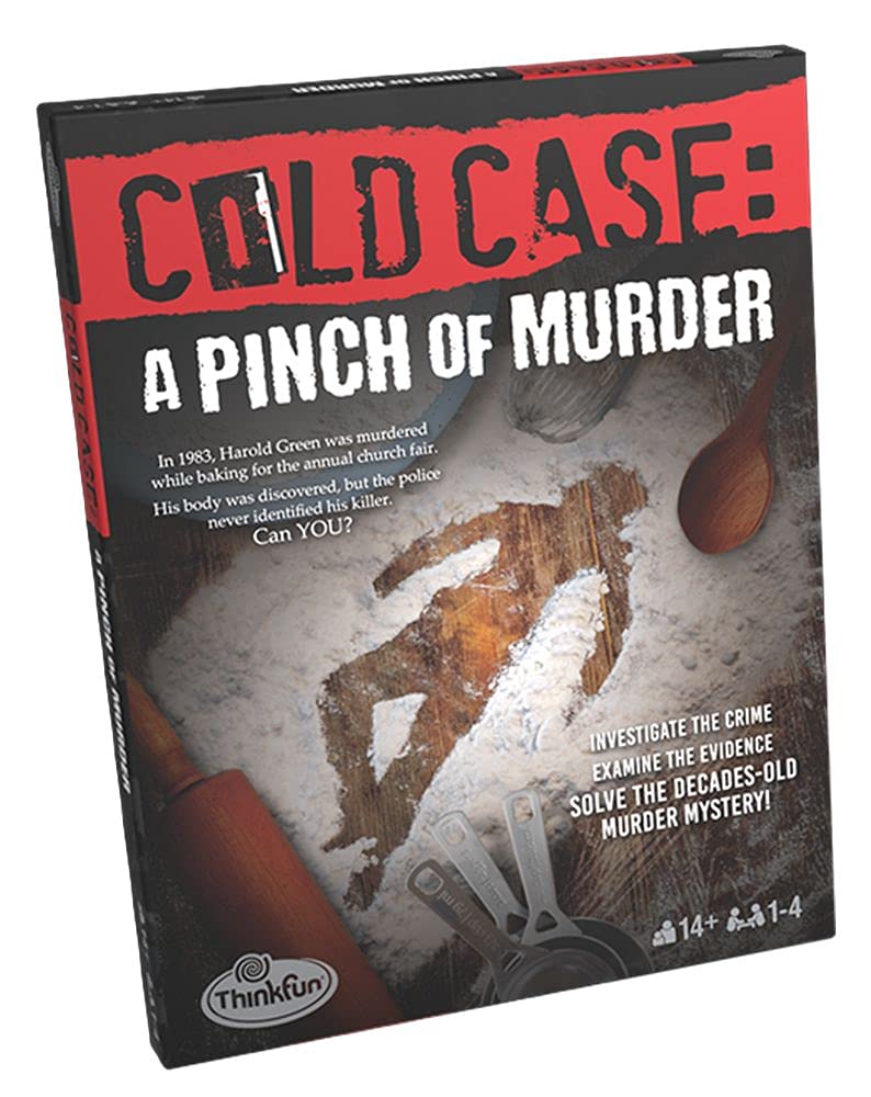 ThinkFun Cold Case: A Pinch of Murder β A Murder Mystery Game in a Box for Ages 14 and Up