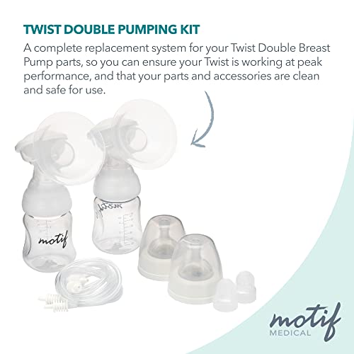 Motif Medical, Twist Resupply Kit, Replacement Parts for Twist Breast Pump, Maternity, Breast Pumping Accessories
