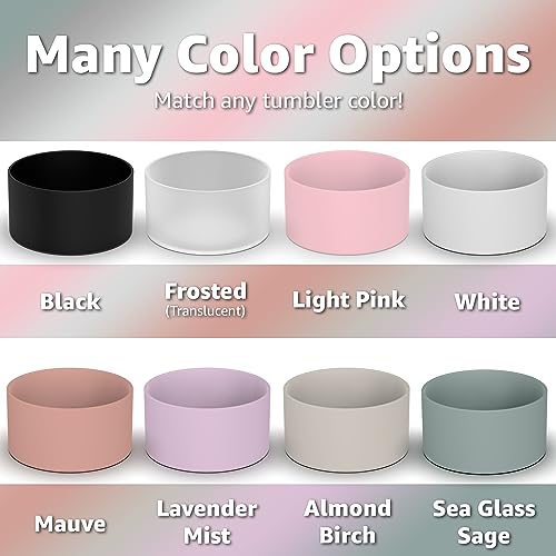Jmoe USA 3-Pack Boot Sleeve Covers for Simple Modern 40oz & 30oz Trek Tumbler With Handle | Travel Mug | Protects Against Dents & Scratches | Fits Summit Bottles | Soft Silicone (Lavender Mist)