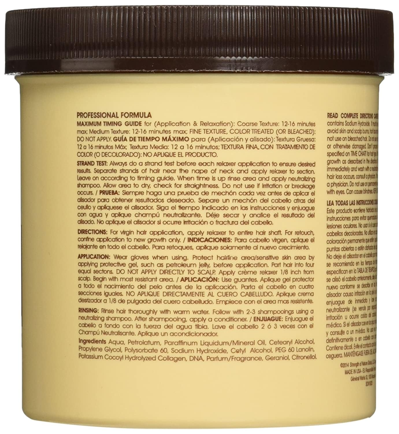 Tcb Hair Relaxer No Base Creme 15 Ounce Regular Jar (Pack of 6)