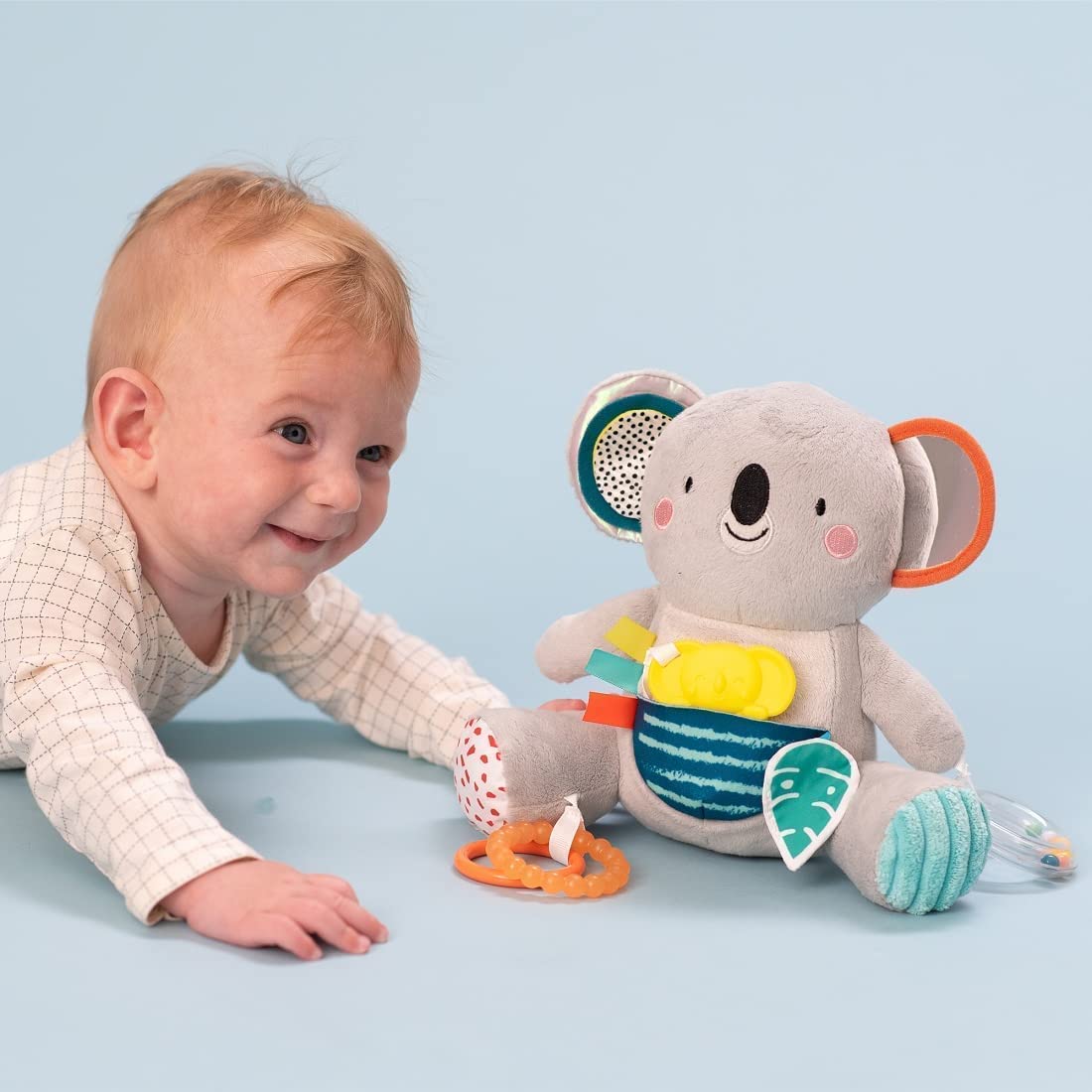 Taf Toys Koala Daydream Pram, Stroller and Car Seat Arch Plus Kimmy The Koala Developmental Soft Activity Toy for Newborn and Baby 3-6 Months