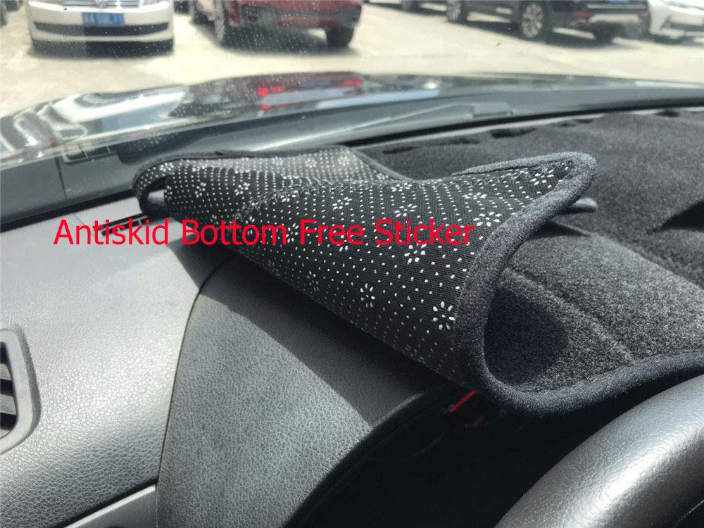 Car Dashboard Cover for Ford Fusion Mondeo 2013-2018 Dash Mats Shade Protective Pad(Premium Carpet, Black)