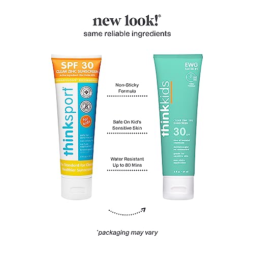 THINKBABY Kids Clear Zinc Sunscreen Spf 30, 89 ML