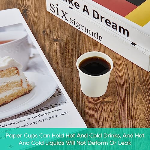 JOLLY PARTY 2 oz Bathroom Cups,700 Pack Small Paper Cups, White Mouthwash Cups, Disposable Mini Paper Cups, Paper Sampling Cup, Espresso Cups