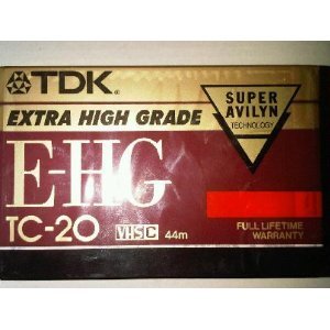 TDK VHS-C E-HG TC-20 44m Extra High Grade