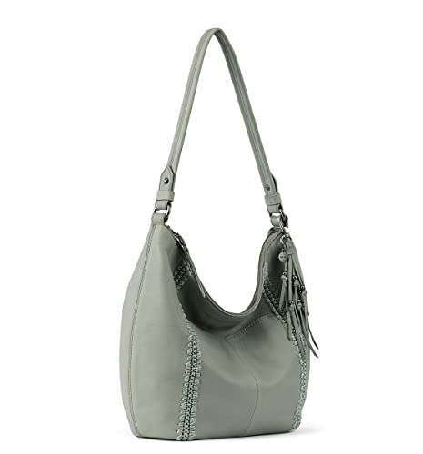 The Sak Sequoia Hobo Bag in Leather, Soft & Slouchy Silhouette, Meadow Crochet II