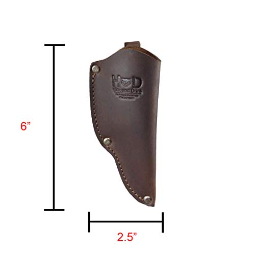 Hide & Drink, Thick Leather Mora Knife Sheath w/Snap and Loop, for (2-3 inches) Long Blades, Handmade Includes 101 Year Warranty :: Bourbon Brown