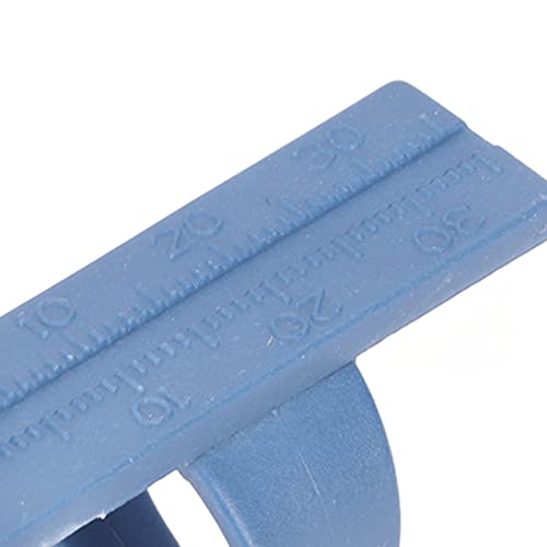 Finger Endodontic Ruler, Endodontic Measuring Ruler Plastic Clear Scale Portable Mellow for Clinics (Blue)