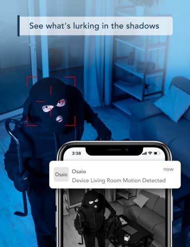 GNCC Indoor Security Camera Dog Camera 1080P w/Motion Detection, 2-Way Audio Siren, Night Vision, Cloud & SD Card Storage, Works w/Alexa & Google Home, GC2