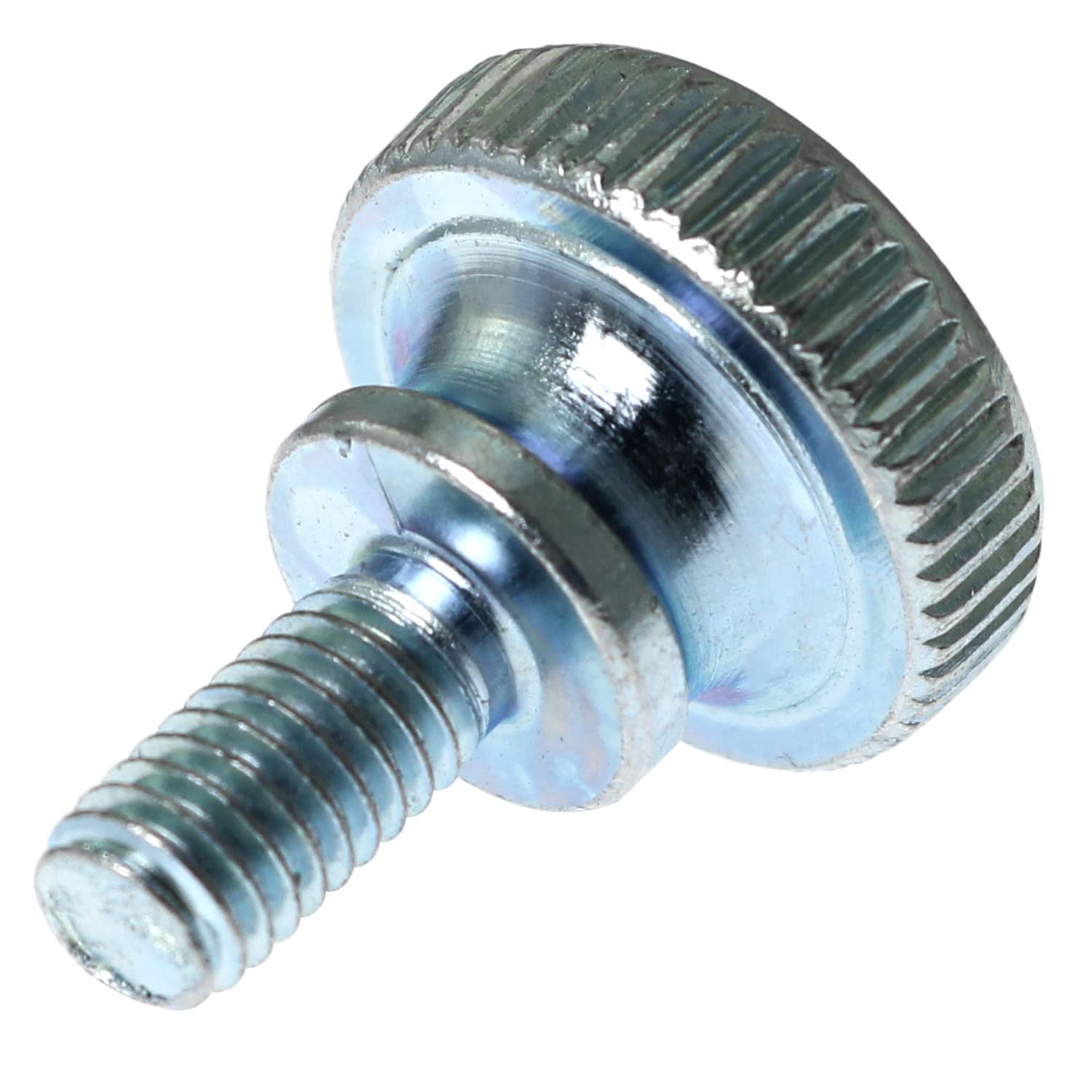 DZS ELEC 10pcs 10mm Knurled Hand Screw M5 Flat Knurled Head Fully Threaded Thumb Screw