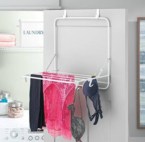 Whitmor Over The Door Drying Rack, White