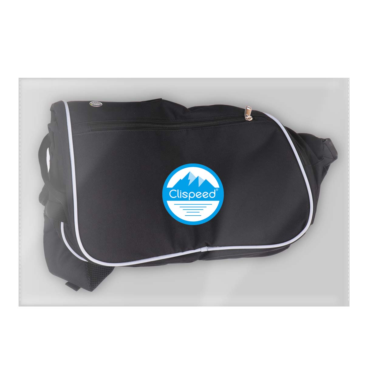 CLISPEED Skate Bag Ski Boot Bag Extra Large Skiing Gear Backpack for Snowboarding Travel Luggage Equipment (Black)