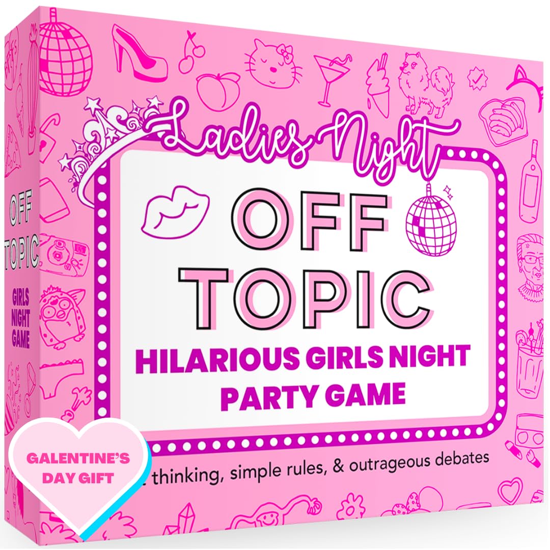 OFF TOPIC Galentine's Day Party Game - Fun Ladies Night Board Game - Girls Night Gift for Friends