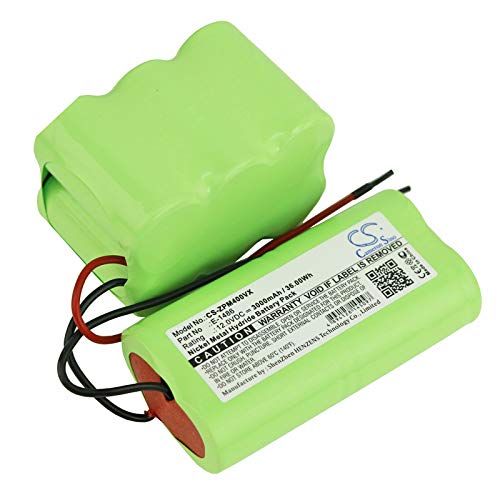CS Cameron Sino Vacuum Battery, 3000mAh / 36.00Wh Ni-MH Replacement Battery Compatible Fit for ZEPTER PWC-400, Turbohandy 2 in 1,E-1486