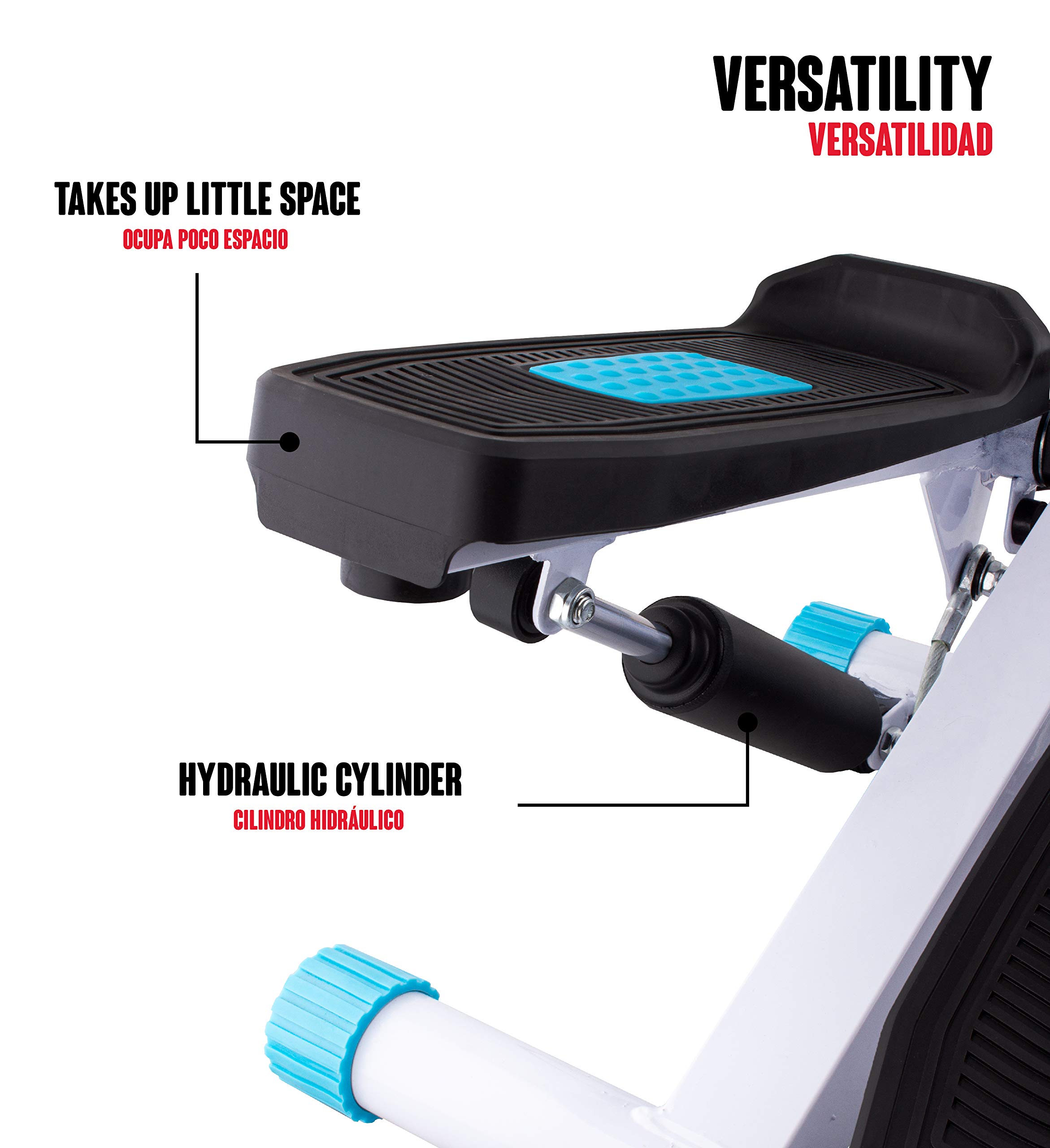 Calma Dragon Fitness Leg Climber, Stepper with Handlebars for Glute and Cardio Exercise, Elliptical Machine, Exercise Steps for Home