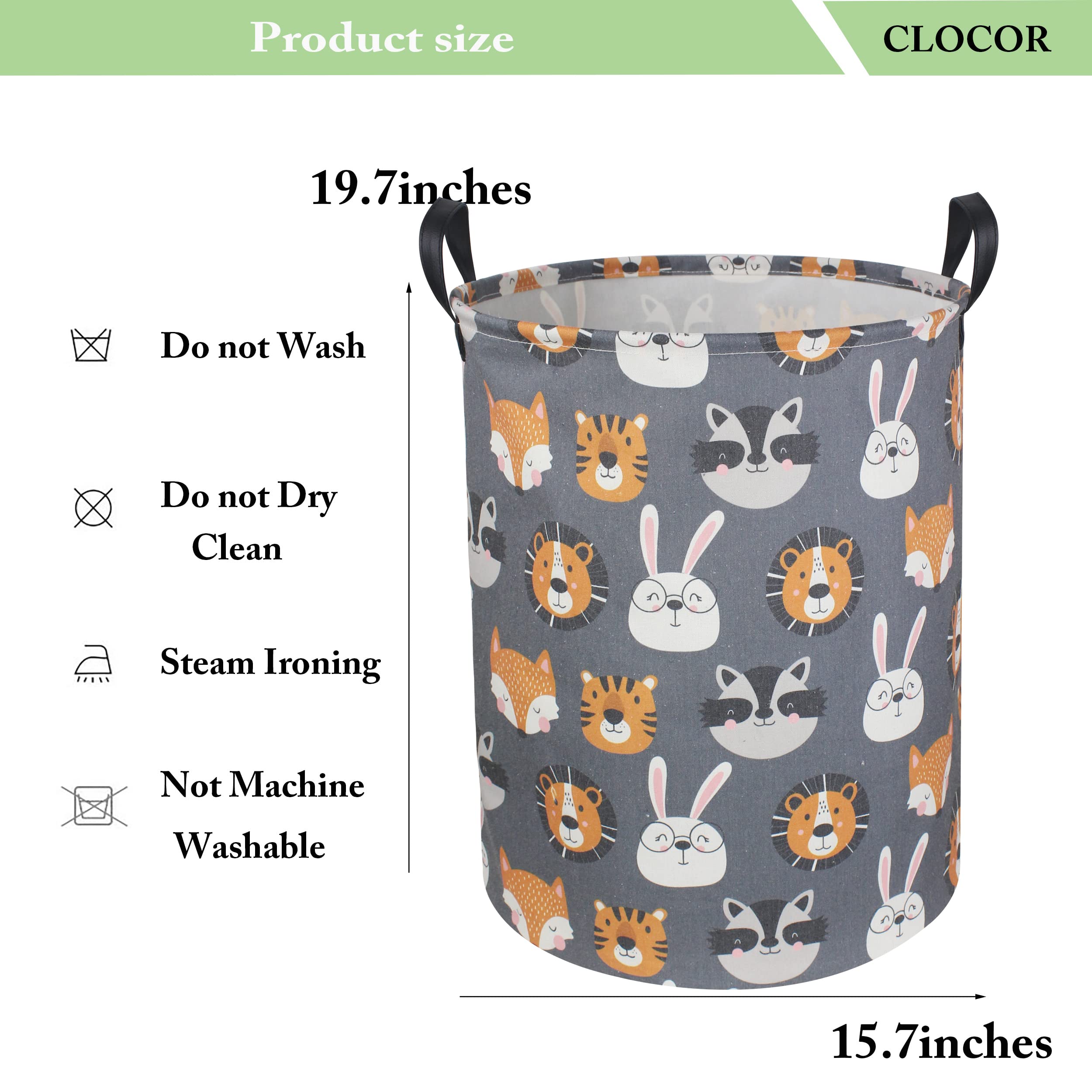 CLOCOR Laundry Basket,Laundry Hamper,Collapsible Storage Bin,Canvas Fabric Clothes Baskets,Nursery Hamper for Home,Office,Dorm,Gift Basket (Wheat arrows)