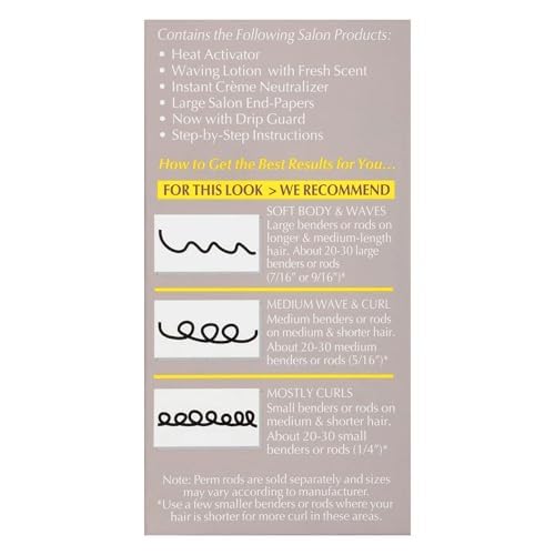 Ogilvie Salon Styles Precisely Right Professional Conditioning Perm Kit - Ideal for Color-Treated, Thin, or Delicate Hair - 1 Application