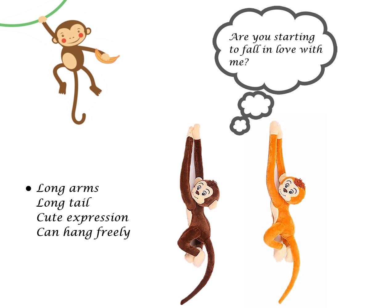 zhidiloveyou Hanging Stuffed Animals of Monkey for Kids and Adults (27inches)