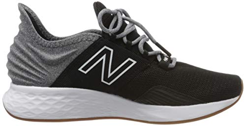New Balance Women's Fresh Foam Roav V1 Sneaker, Black/Light Aluminum, 8