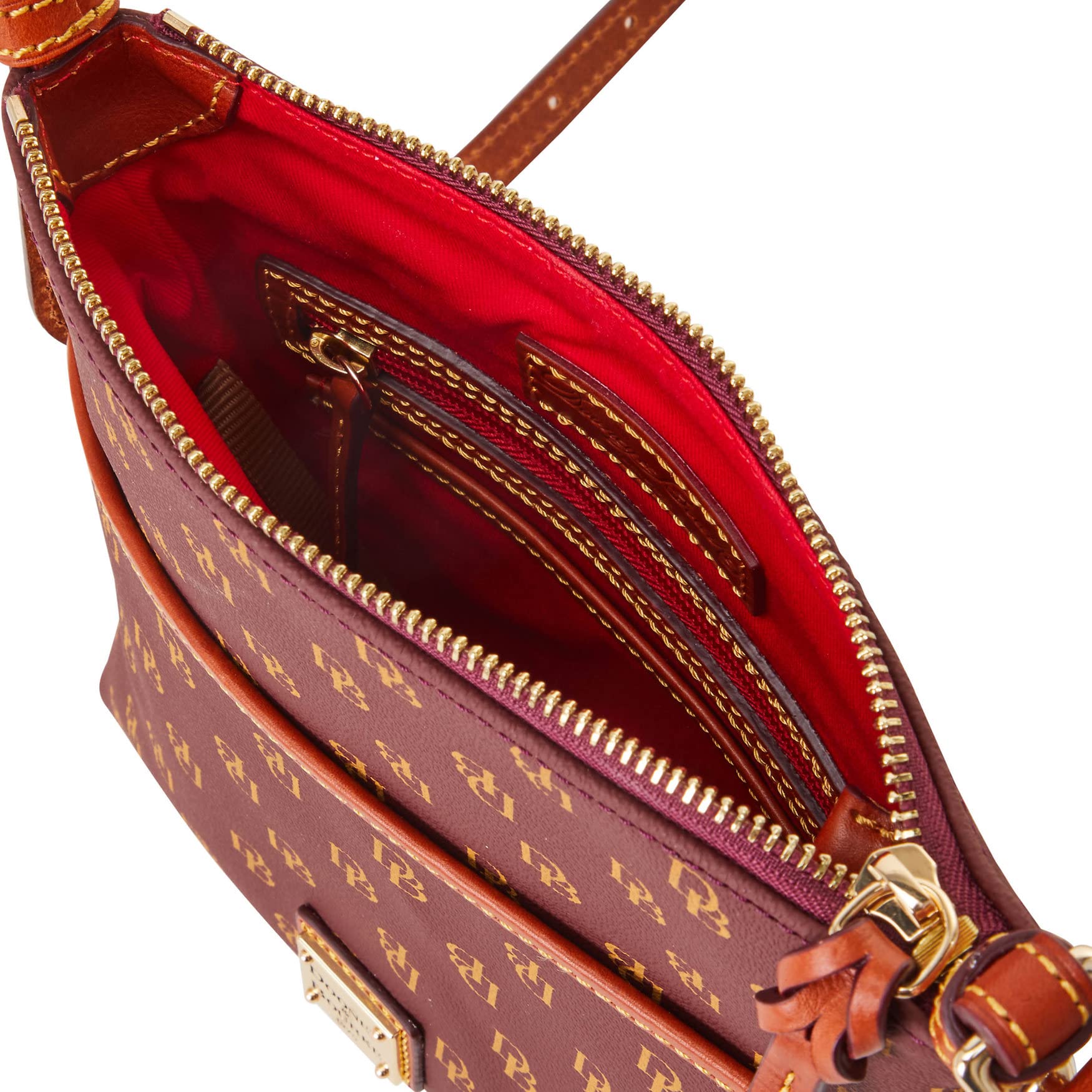 Dooney & Bourke Handbag, Gretta Letter Carrier Crossbody - Bordeaux