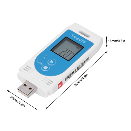Digital USB Temperature Data Logger Reusable Cold Chain Shipping Temperature Monitor with LCD Screen