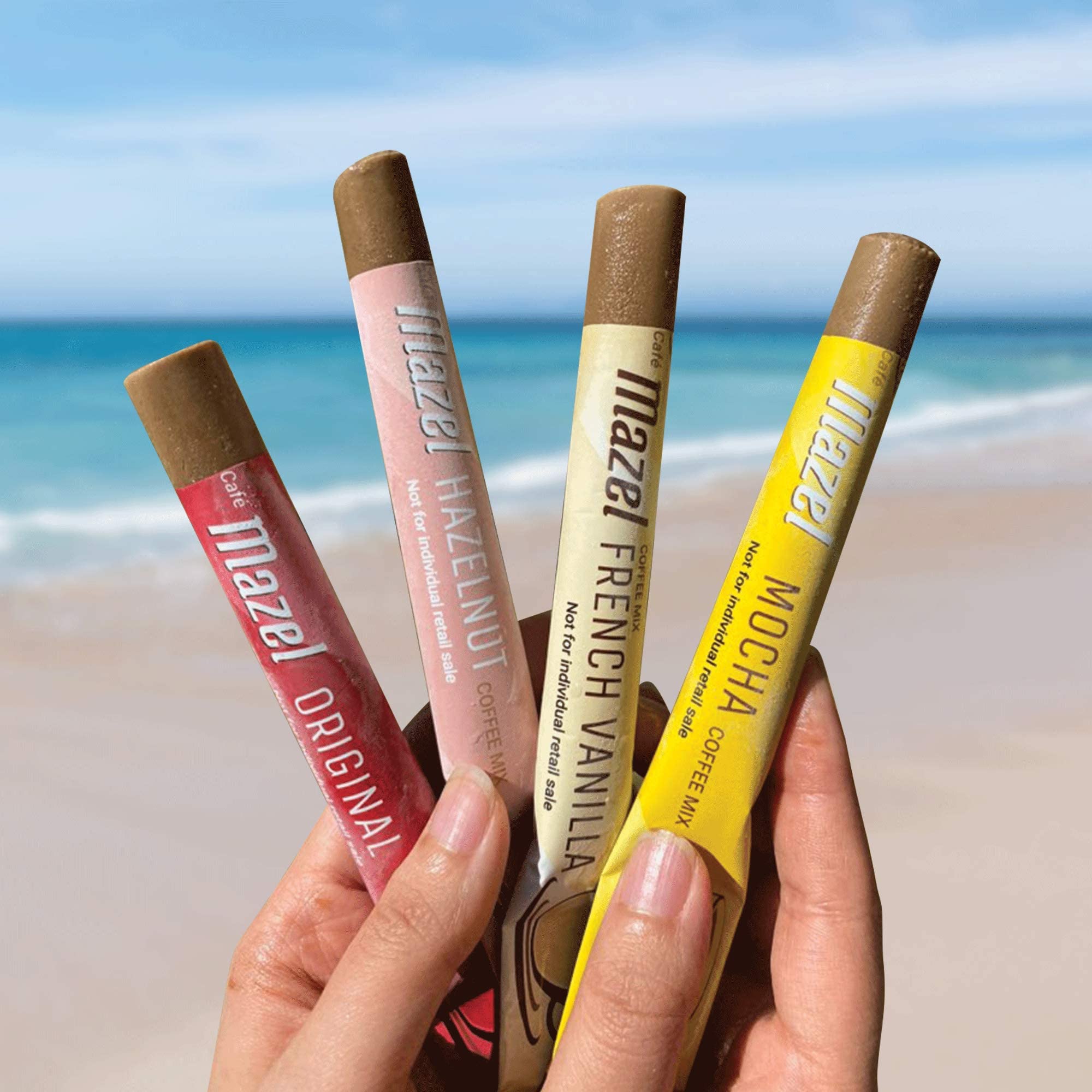 Café Mazel Ice Coffee Mix - Original, Instant Ice Coffee Mix, 3 in 1 Instant Coffee, 70 Sticks