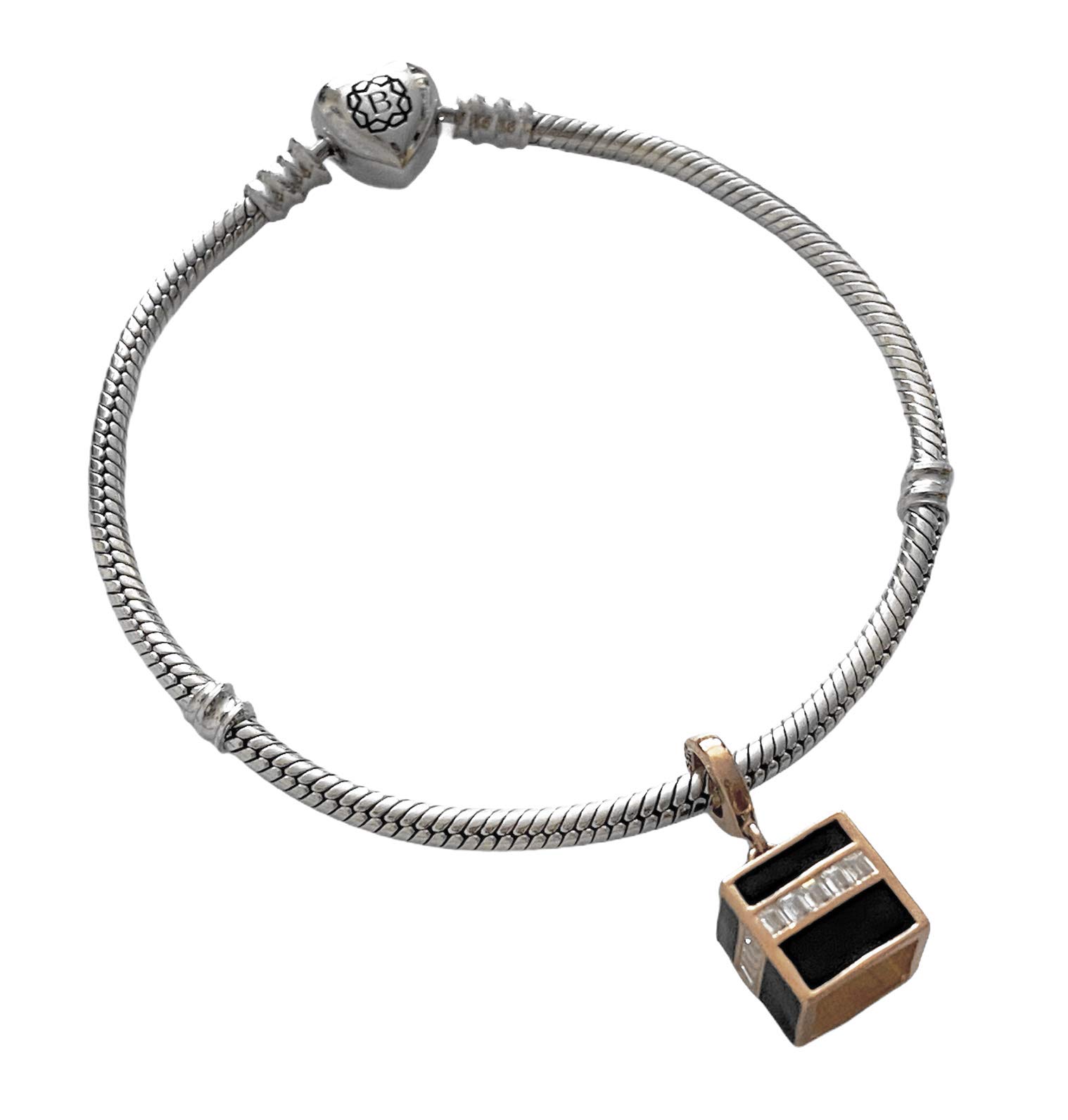 Bolenvi Kaaba Kabah Mosque Arabia Muslim Ramadan Eid 925 erling Silver Pendant Charm Bead For Pandora & Similar Charm Bracelets or Necklaces
