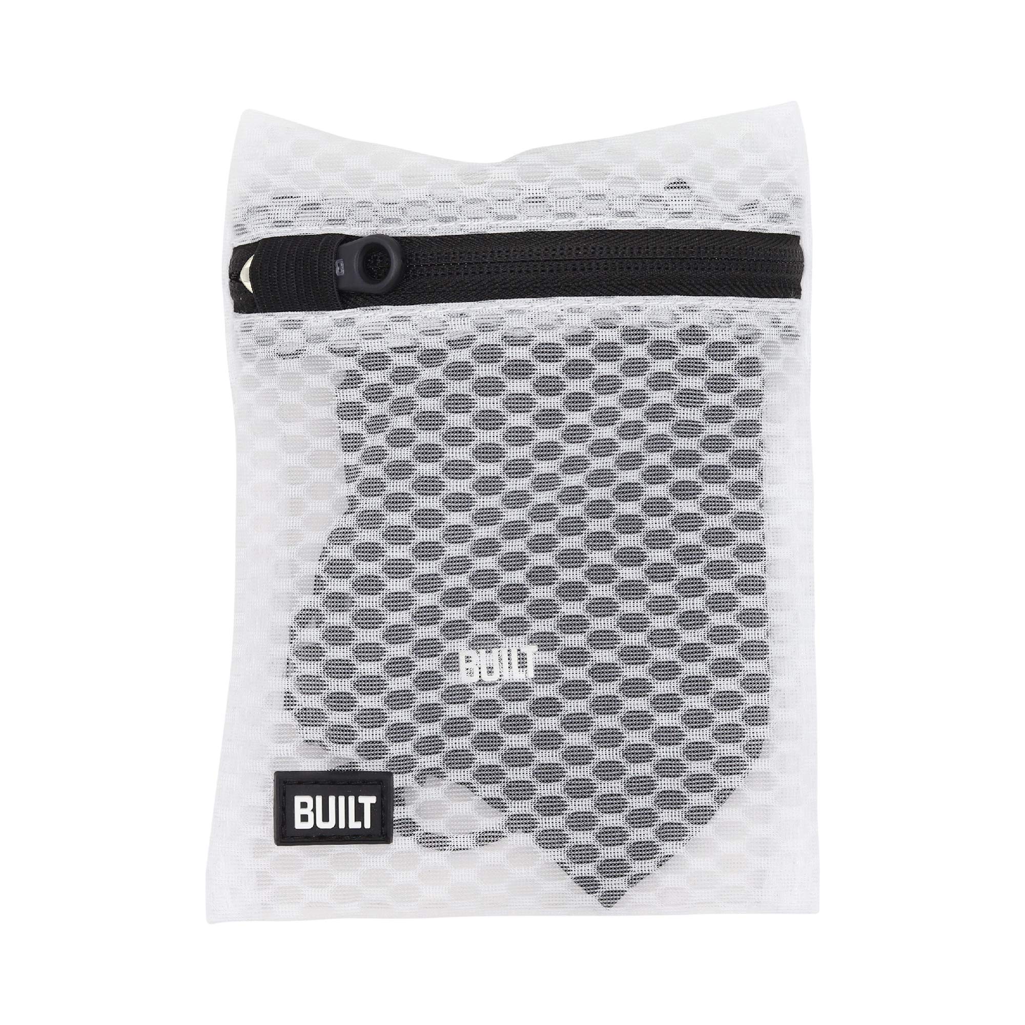 BUILT Washable and Breathable Cotton Face Mask with Adjustable Ear Loops, Nose Wire and PM2.5 Filters Black 5275422