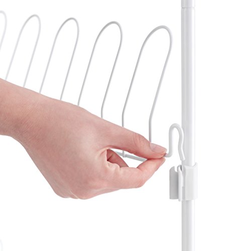 Whitmor 18-Pair Over The Door Shoe Rack, Unisex, White