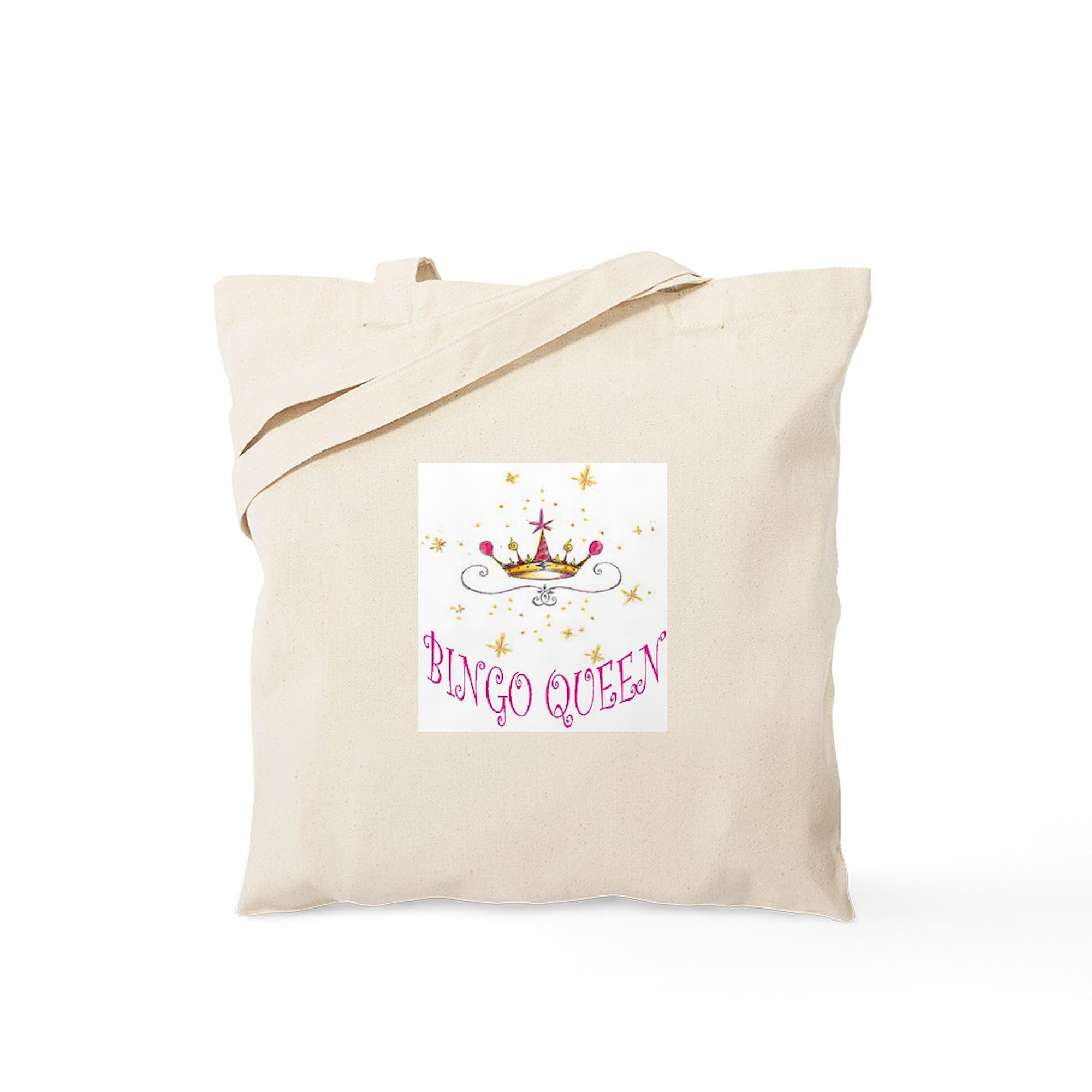 CafePress BINGO QUEEN Tote Bag Natural Canvas Tote Bag, Reusable Shopping Bag