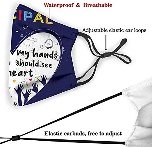Cloth Face Mask Washable Assistant Principal Anti Filter Dust Cycling Mouth Mask Reusable Printed