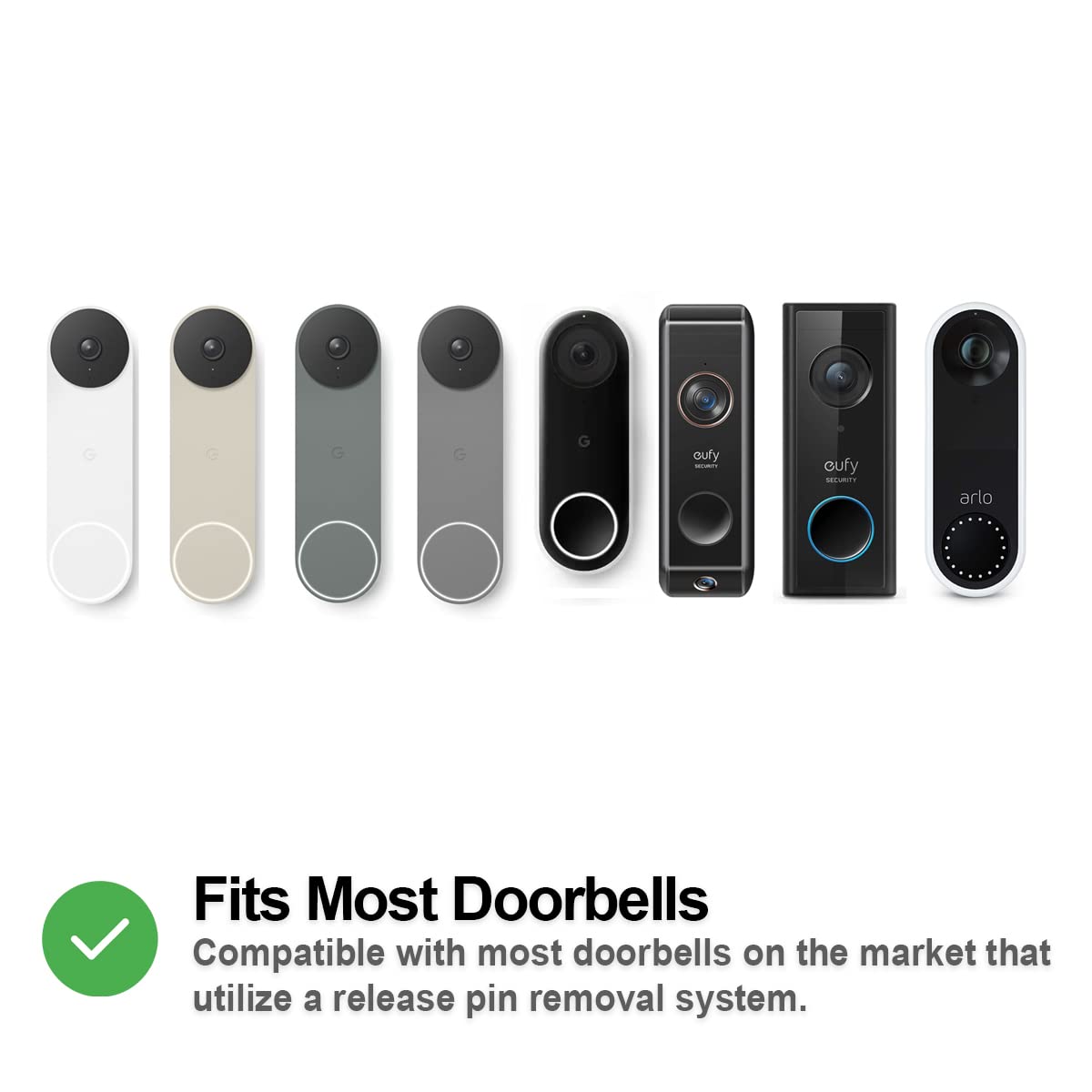 Doorbell Pin Key Security Release Removal Tool Compatible with Nest Video Doorbell, Arlo Video Doorbell and Eufy Video Doorbell (All Models) 3 Pack
