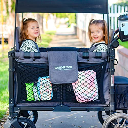 WONDERFOLD Heavy Duty Stroller Wagon Cargo Net for Extra Storage Space Featuring Super Stretchable Netting and Large Storage Capacity Pocket (Compatible with All W-Series Models) for Truck