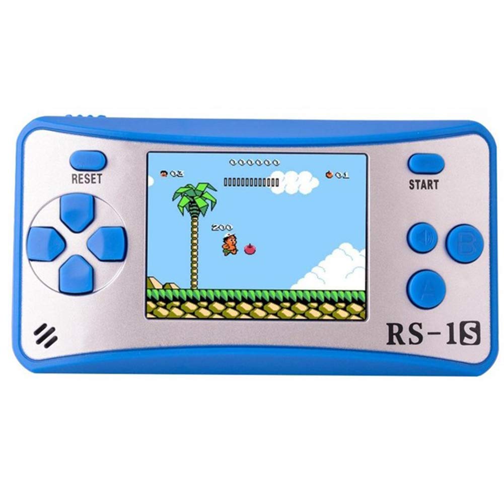 ZTING 2.5LCDD Handheld Children's Game Machine, Built-in 168 Old School Games Retro Arcade Game Player Boy Birthday Gift,Blue