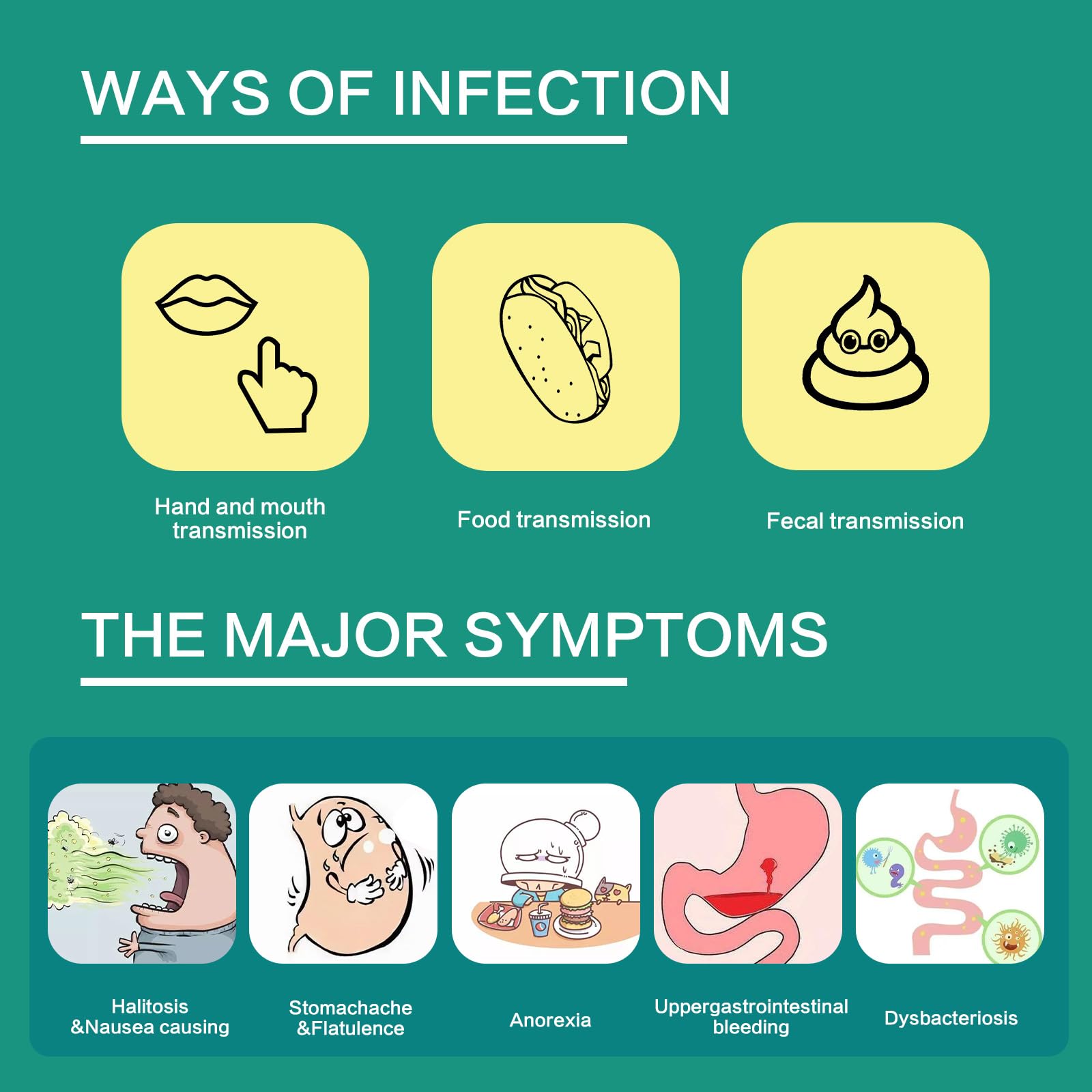 Helicobacter Pylori Stool 2 Test Kits, H. Pylori,10-15 Minutes of Quick Home Testing, The Result is Highly Accurate, Easy to Read and use