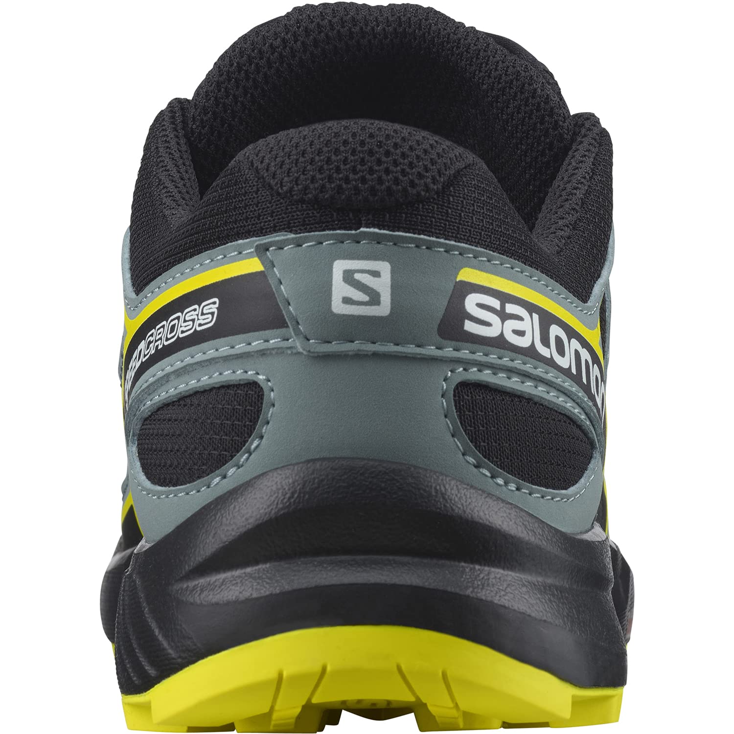 Salomon Kid's Speedcross Trail Running Shoes, Black/Black/Evening Primrose, 6 Big Kid