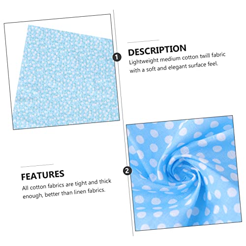 JEWEDECO 7pcs Cotton Bed Sheets Quilting Fabric Cotton Percale Sheets Fabric Patchwork Craft Precut Fabric Squares Craft Fabric Scraps Scrapbook Crafts Cloth Manual Leftovers