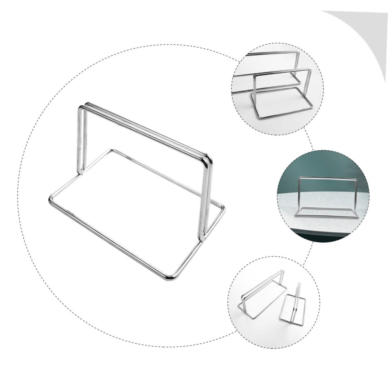 Ciieeo Desktop Screen Clip Panel Room Divider dividers for 3 Ring Binder Room Separator Cell Phone Desk Stand Multi-Purpose partition Bracket Frosted Work Cold Rolled Steel Extend