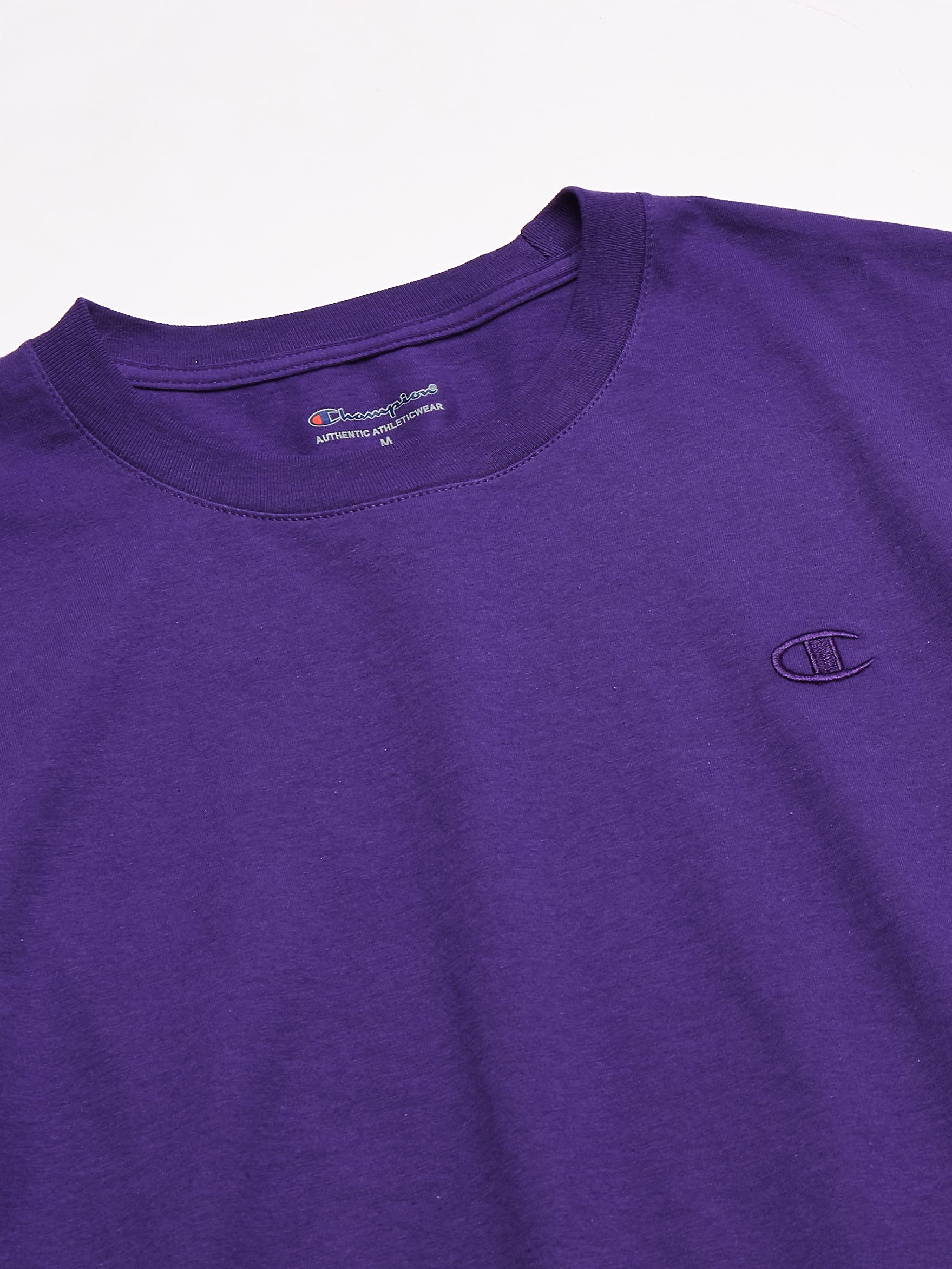 Champion Mens Classic T-shirt, Everyday Tee For Men, Comfortable Soft (Reg. Or Big & Tall), Purple Pr, Small US