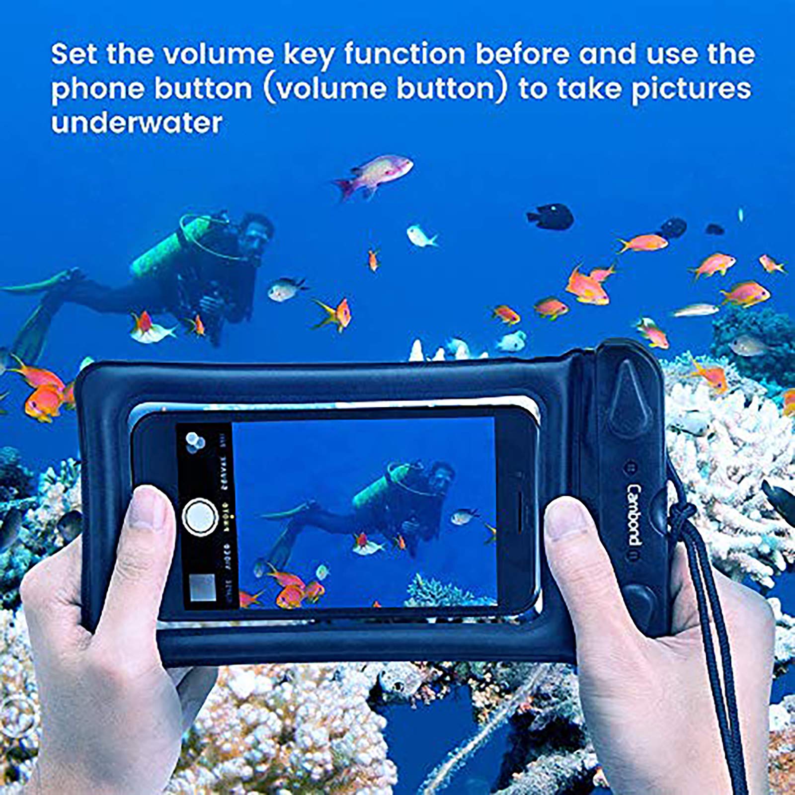 Cambond Waterproof Phone Pouch Compatible with iPhone, Water Proof Cell Phone Case Dry Bag for iPhone 13 12 Pro Max, 11, XS, XR, X, Galaxy Pixel, Snorkeling Cruise Ship Kayaking, 4 Pack