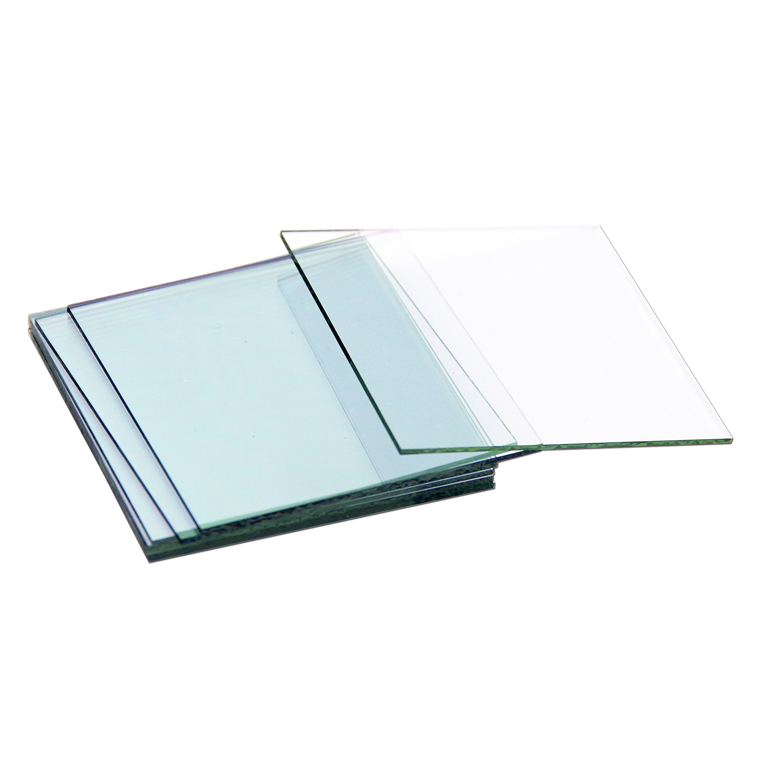 Huanyu 10 ohms ITO Indium Tin Oxide Conductive Coated Glass Low Resistance for Lab Use (30x30x1.1mm, 60)