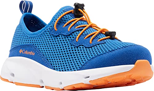 Columbia Youth Vent Performance Shoe, Cool Mesh, Breathable, Bright Indigo/Flame Orange, 11